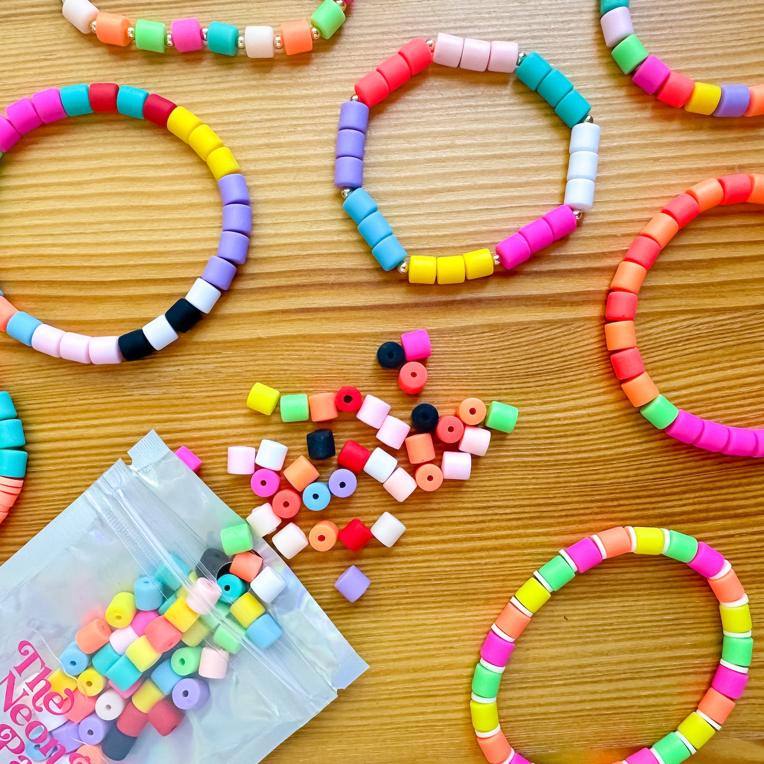 Polymer Clay Barrel Beads – The Neon Tea Party