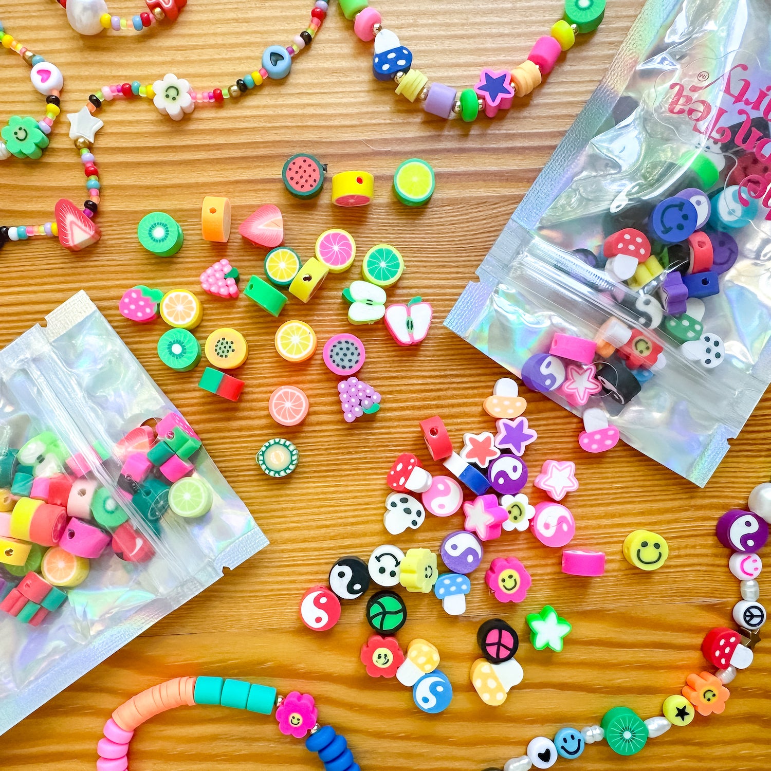 Polymer Clay Shaped Beads – The Neon Tea Party