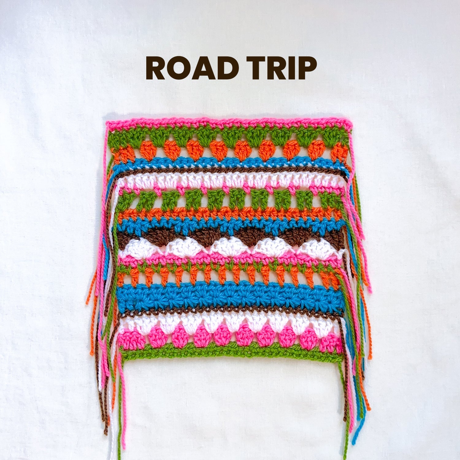 Stitch Sampler Scarf Crochet Pattern – The Neon Tea Party