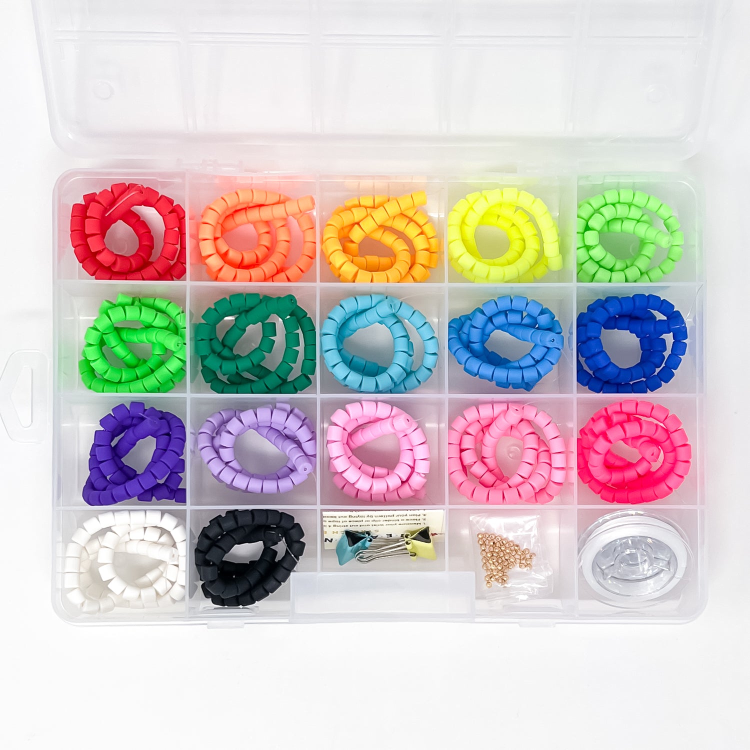 Polymer Clay Barrel Bead Kit – The Neon Tea Party