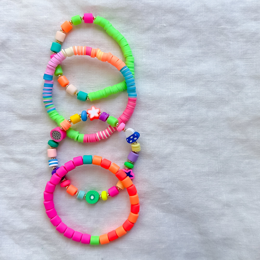 Polymer Clay Barrel Beads – The Neon Tea Party