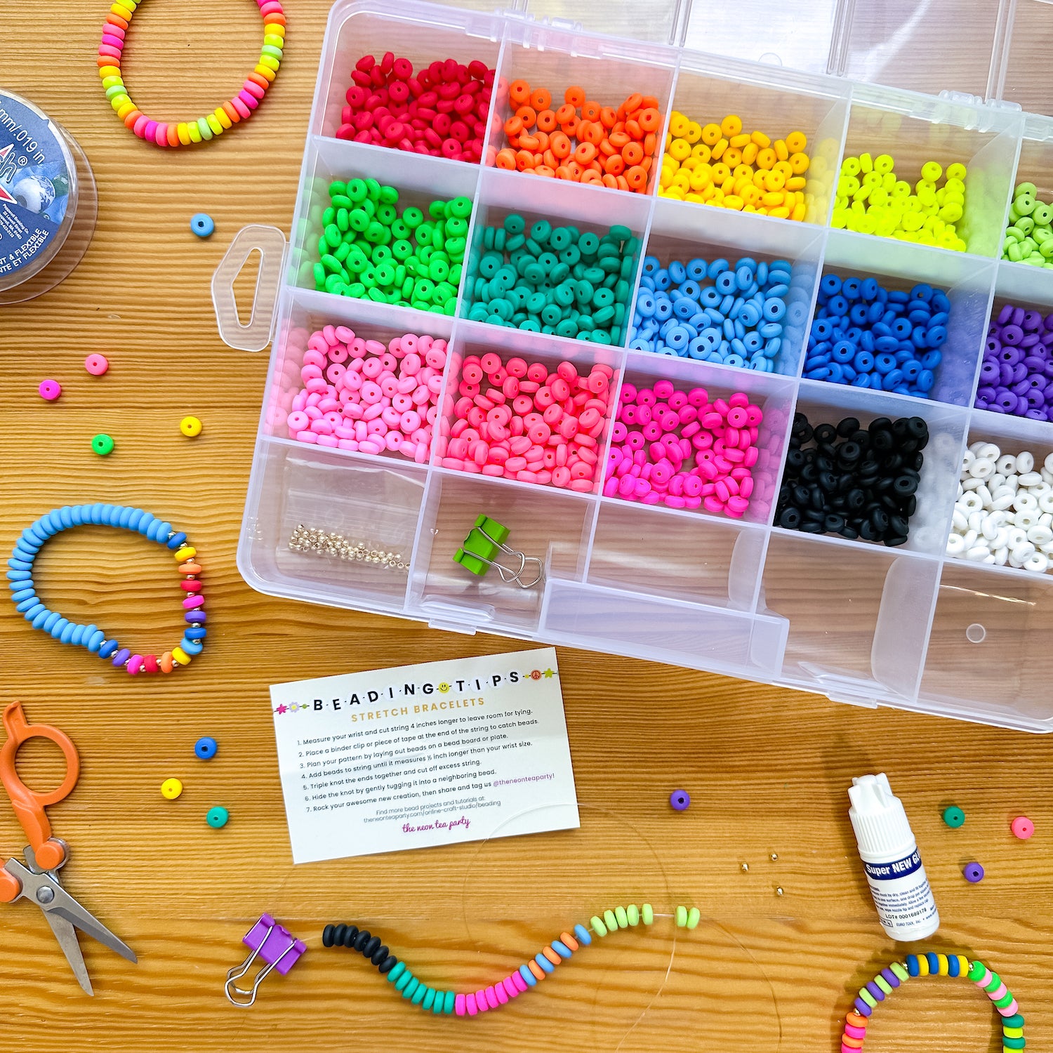 Polymer Clay Rondelle Bead Kit – The Neon Tea Party
