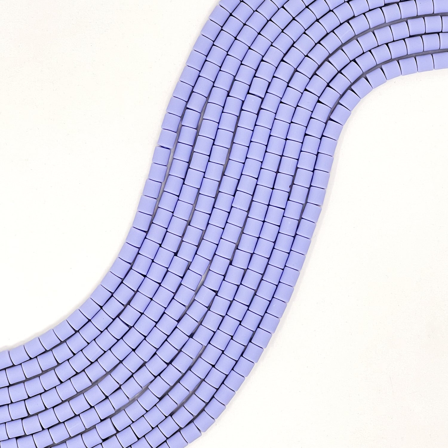 Light Periwinkle Polymer Clay Barrel Beads – The Neon Tea Party