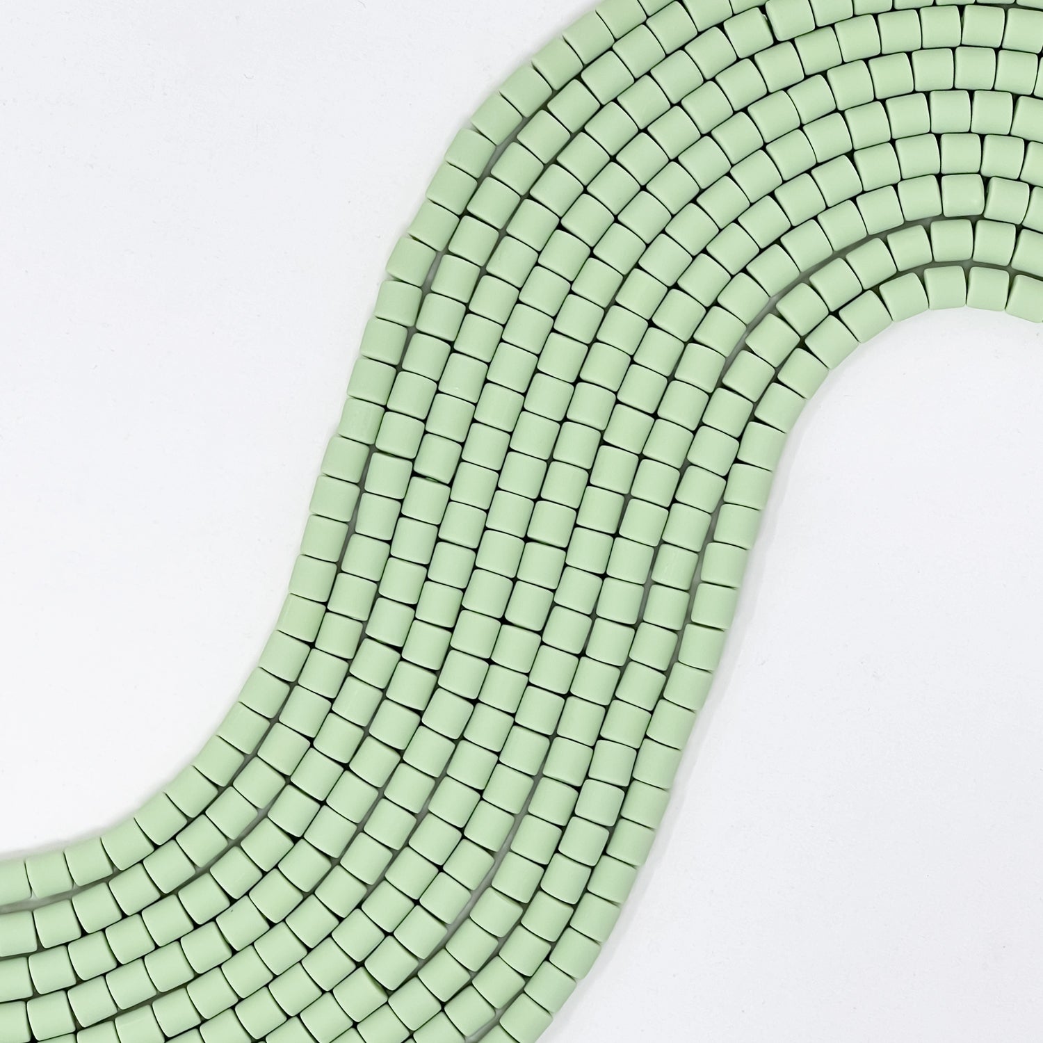 Pistachio Polymer Clay Barrel Beads – The Neon Tea Party