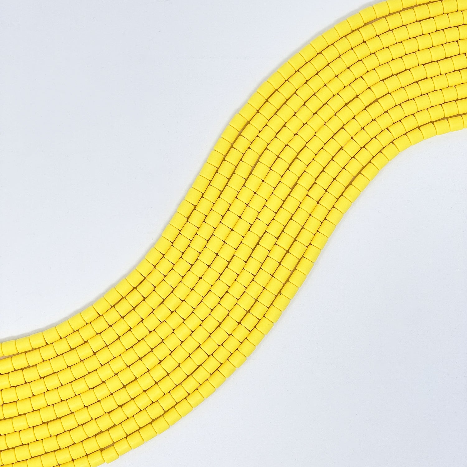Soft Yellow Polymer Clay Barrel Beads – The Neon Tea Party