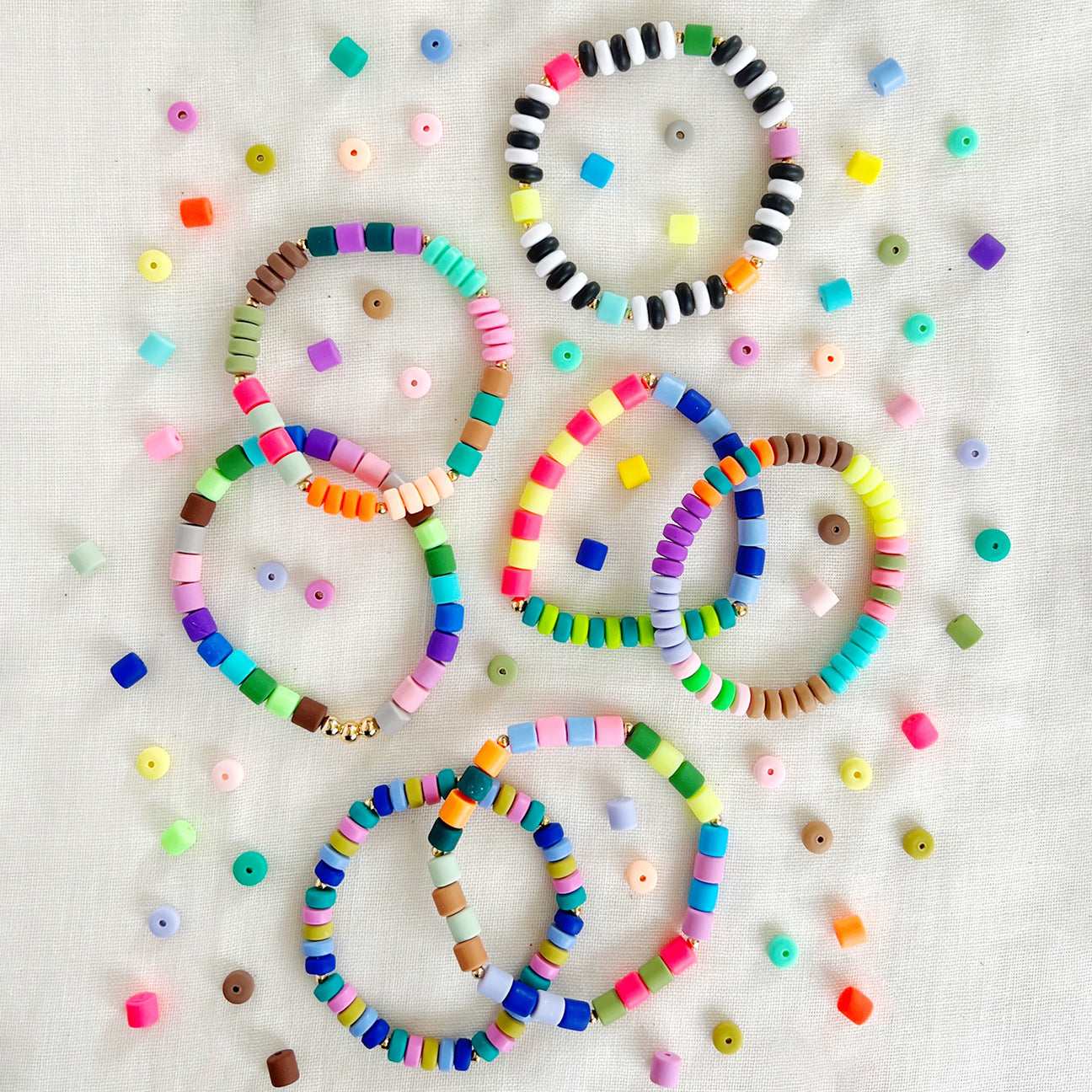 Periwinkle Polymer Clay Barrel Beads – The Neon Tea Party
