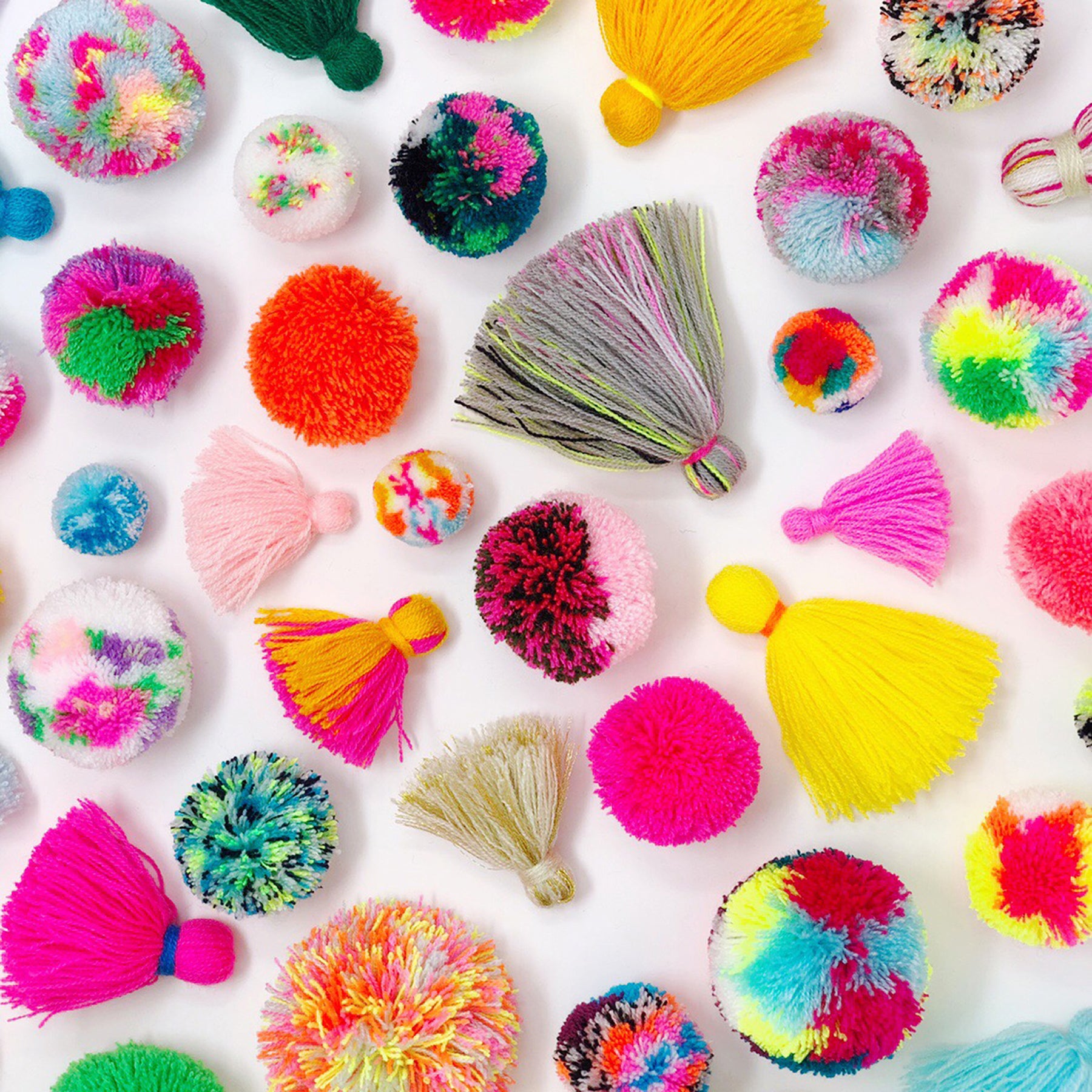 Pom Poms & Tassels – The Neon Tea Party
