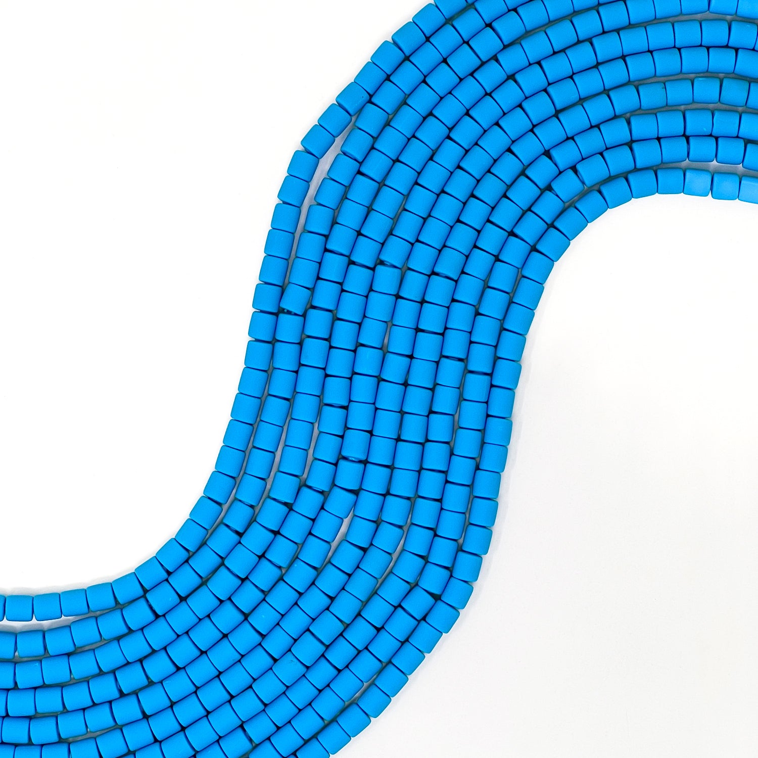 Surf Blue Polymer Clay Barrel Beads – The Neon Tea Party