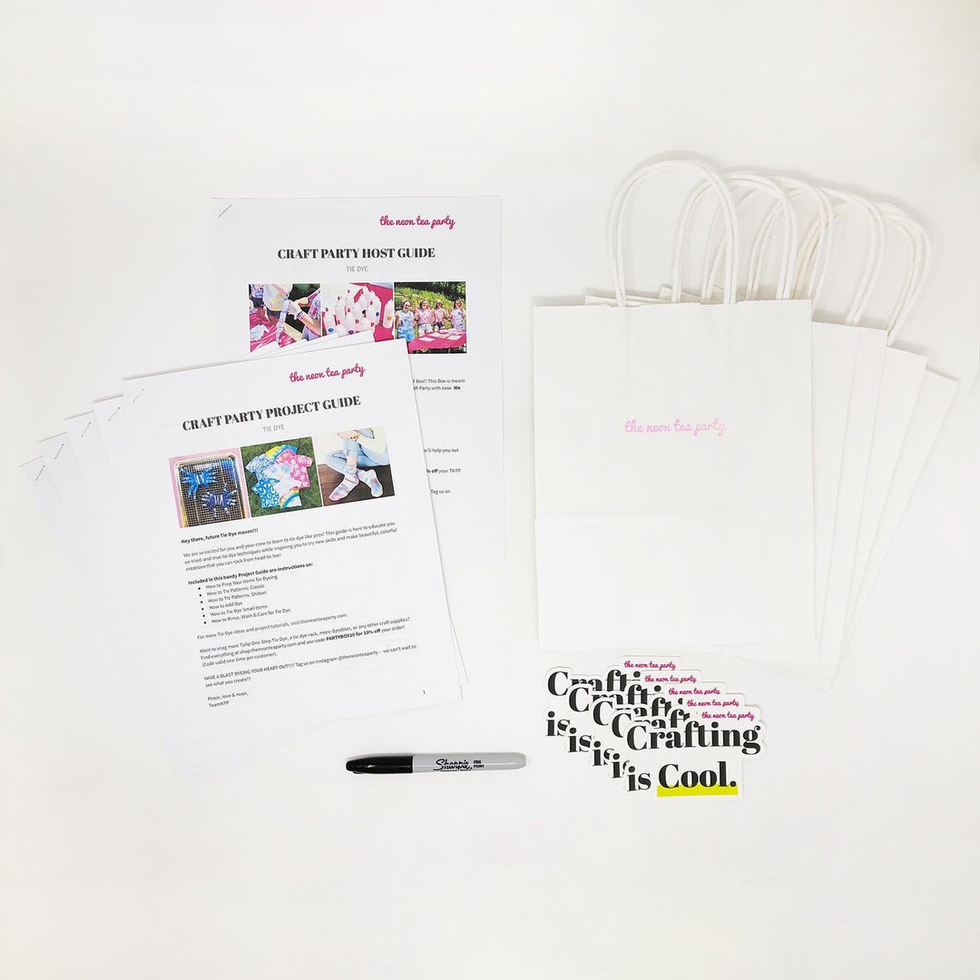 The Neon Tea PARTY Box - Tie Dye – The Neon Tea Party